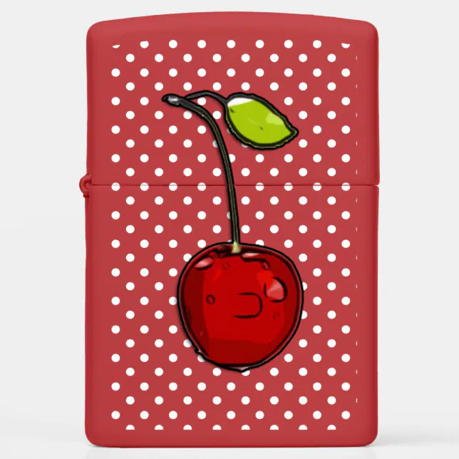 Retro Cherry Red Zippo Lighter | Zazzle