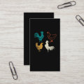 Retro chicken hen poultry farmer chicken farming business card | Zazzle
