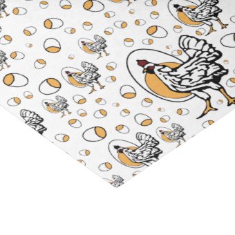 Retro Chickens Tissue Paper | Zazzle