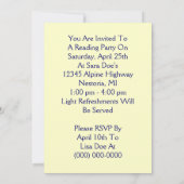 Retro Child Reading Party Book Club Invitation | Zazzle