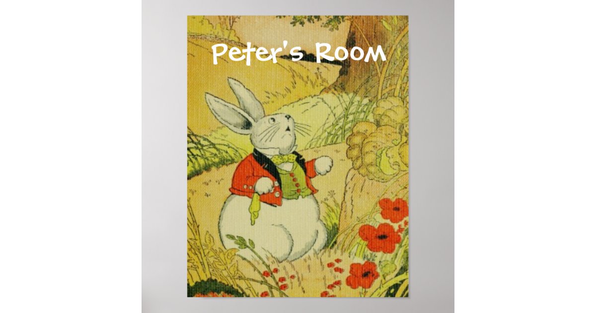 Retro Children's Illustration Editable text Poster | Zazzle