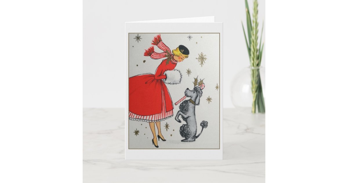 Retro Christmas Greeting Card | Zazzle
