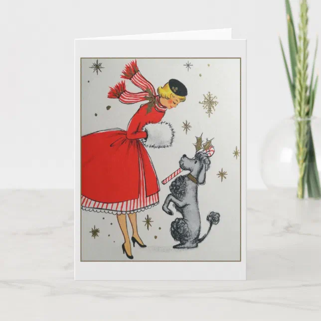 Retro Christmas Greeting Card | Zazzle