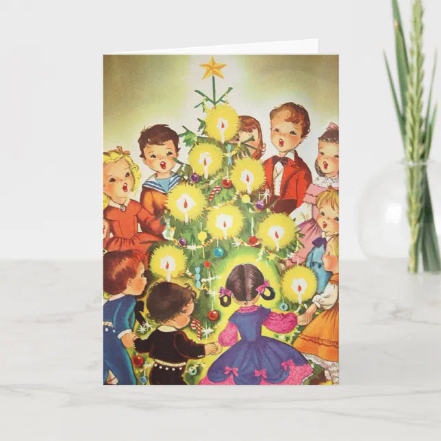 Retro Christmas Greeting Card | Zazzle