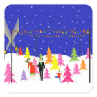 Retro Christmas Tree Farm Stickers | Zazzle