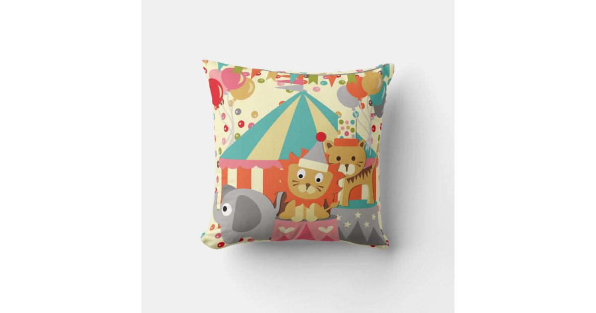 Retro Circus MOJO Pillow | Zazzle