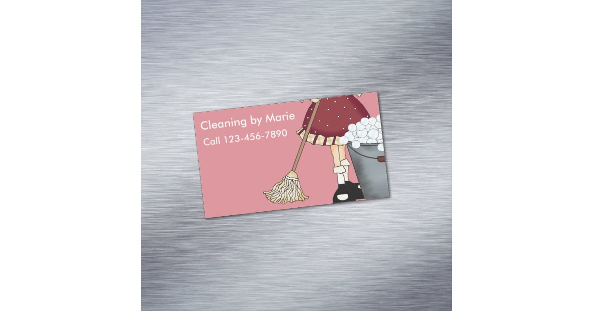Retro Cleaning Business Magnets | Zazzle