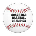 Retro Coach Dad Custom Champion Baseball | Zazzle