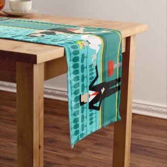 Retro Cocktail Lounge Table Runner | Zazzle