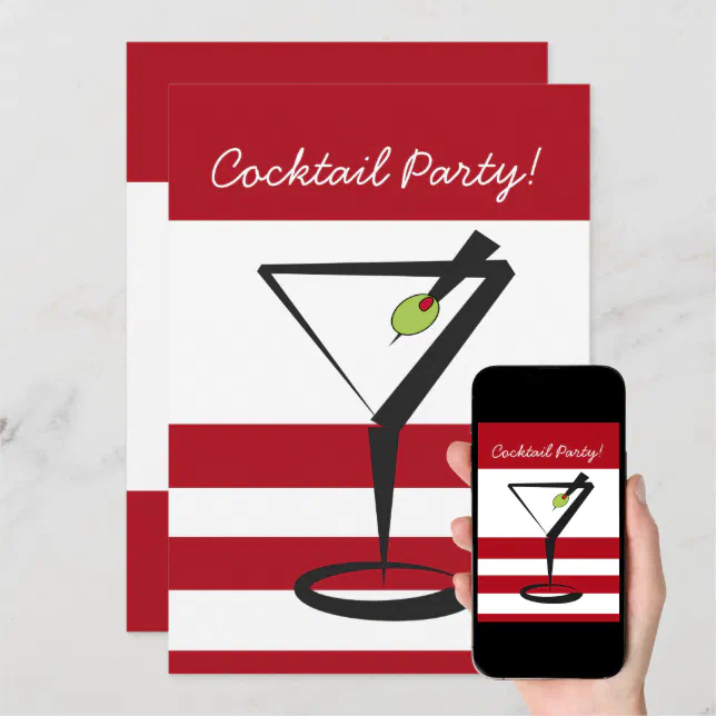 retro Cocktail party Invitation | Zazzle