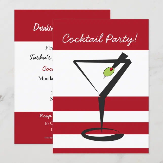 retro Cocktail party Invitation | Zazzle