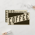 Vintage Coffee Shoppe Punch Cards | Zazzle.com
