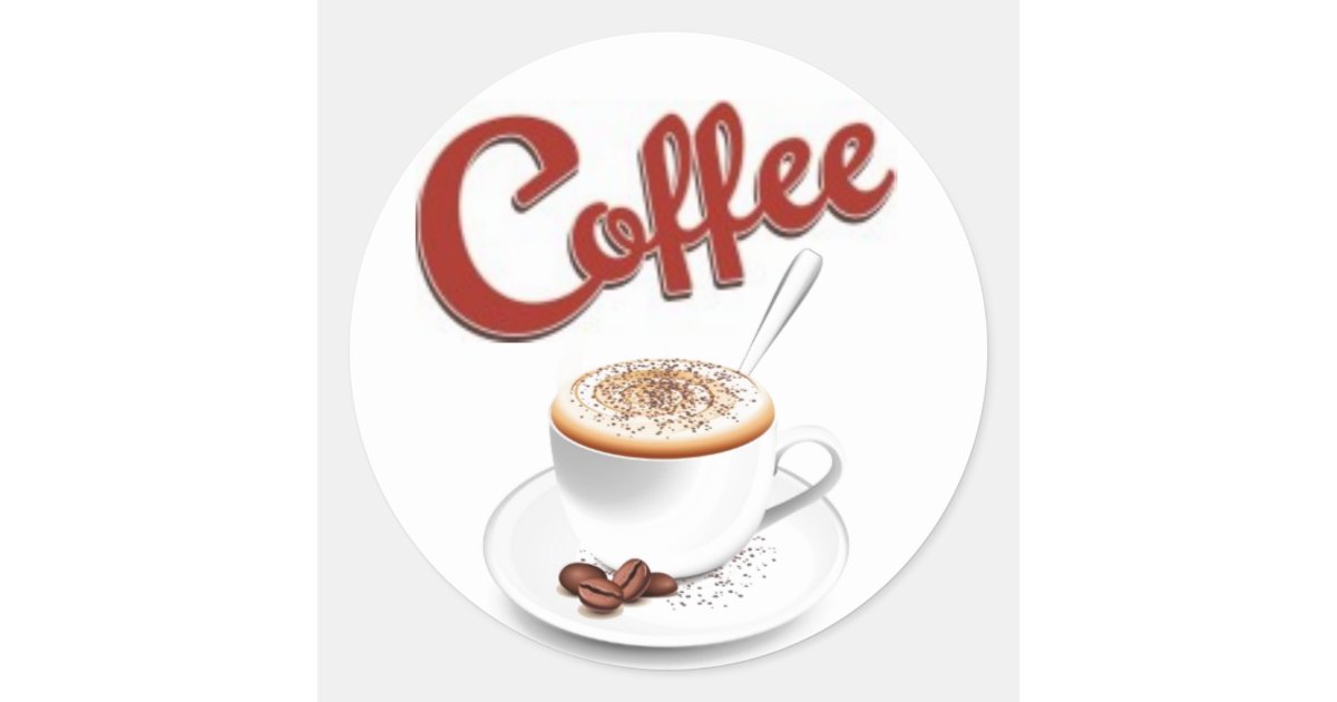 Retro Coffee Stickers | Zazzle