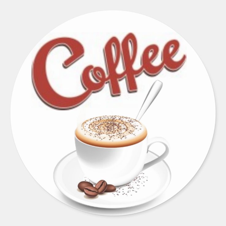 Retro Coffee Stickers | Zazzle