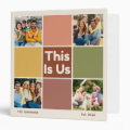 Retro Color Block This Is Us Quote 5 Photo Collage 3 Ring Binder | Zazzle