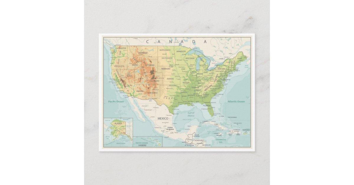 Retro Color Map of the World Postcard | Zazzle