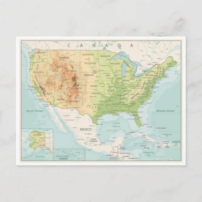 Retro Color Map of the World Postcard | Zazzle