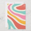 Retro Colorful abstract seamless pattern wedding Invitation | Zazzle