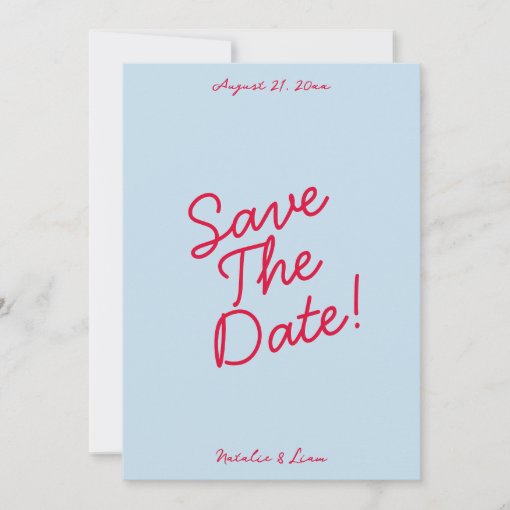 Retro Colorful Bright Funky Unique Modern Wedding Save The Date | Zazzle