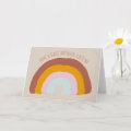 Retro Colors Rainbow Doodle Personalized Card | Zazzle