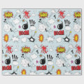 Retro Comic Explosion Pop Art Wrapping Paper | Zazzle