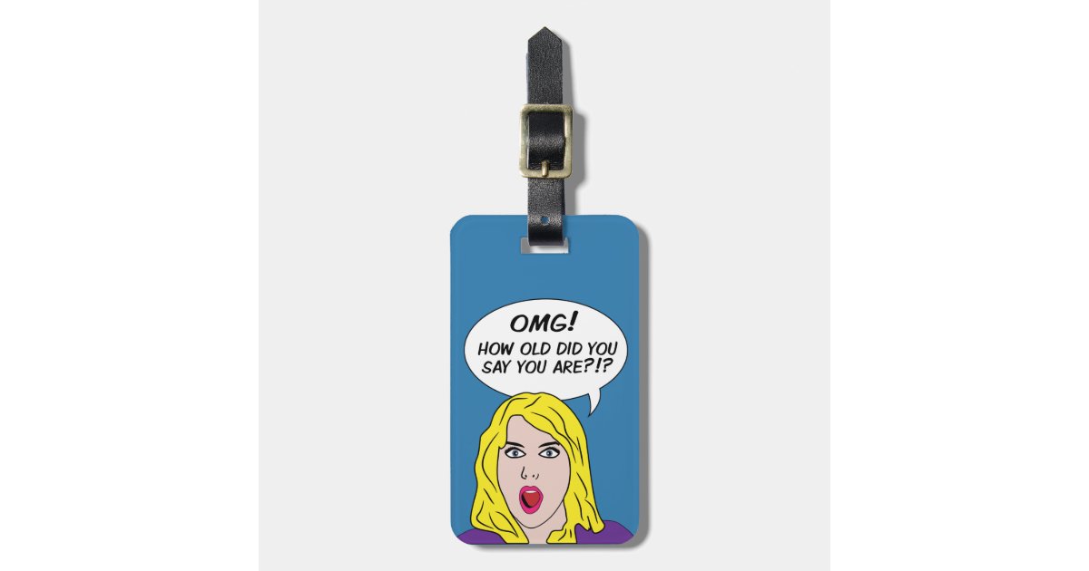 RETRO COMICS custom luggage tags | Zazzle