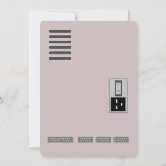 Retro Computer Funny Birthday Invitation | Zazzle