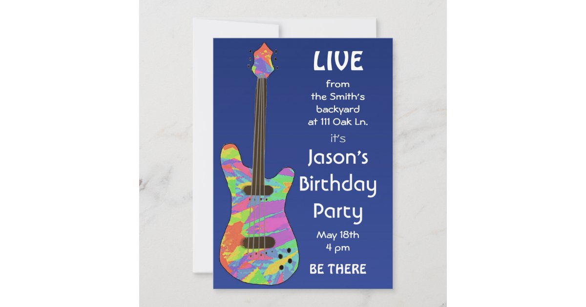 Retro Concert Poster Customizable Invitation | Zazzle