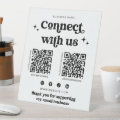 Retro Connect With Us Social Media Sign | Zazzle