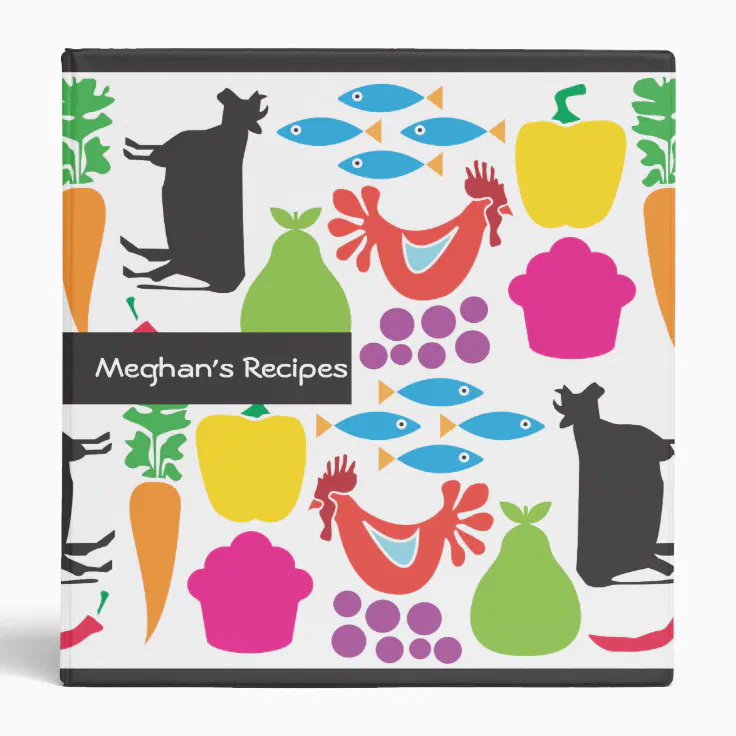 Retro Cookbook - Recipe Binder | Zazzle