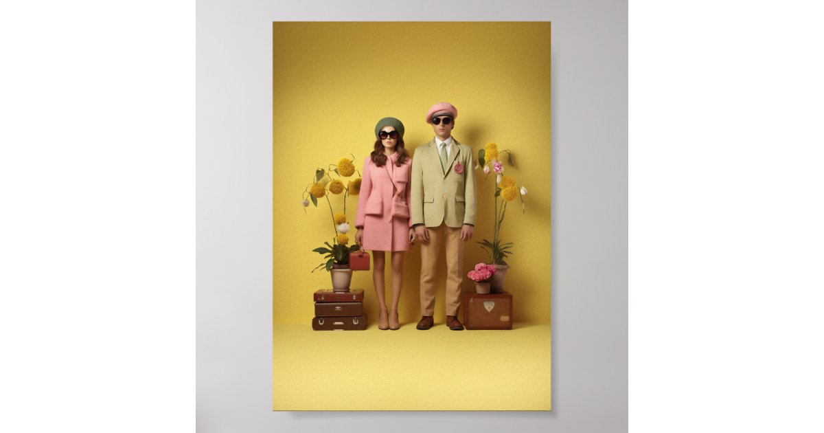 Retro Couple Poster | Zazzle