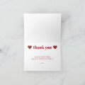 Retro Curved Stripe Arch Wedding Favor Thank You Card | Zazzle