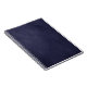 Retro Custom Navy Blue Leather Notebook | Zazzle