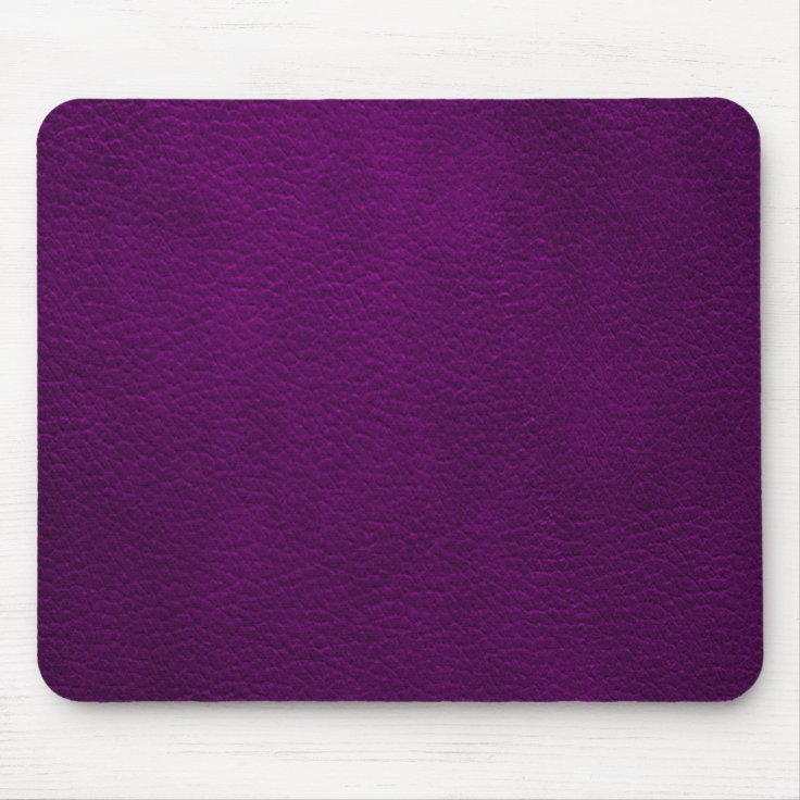 Retro Custom Purple Leather Mouse Pad | Zazzle