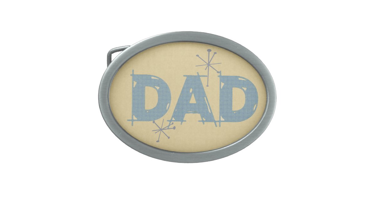 Retro Dad Father's Day Belt Buckle | Zazzle