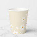 Retro Daisy Groovy bridal shower Paper Cups | Zazzle