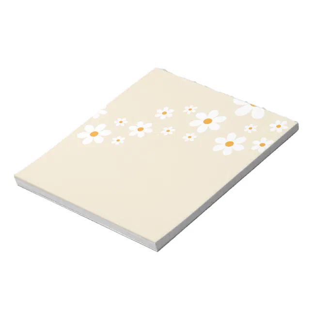 Retro Daisy Notepad | Zazzle