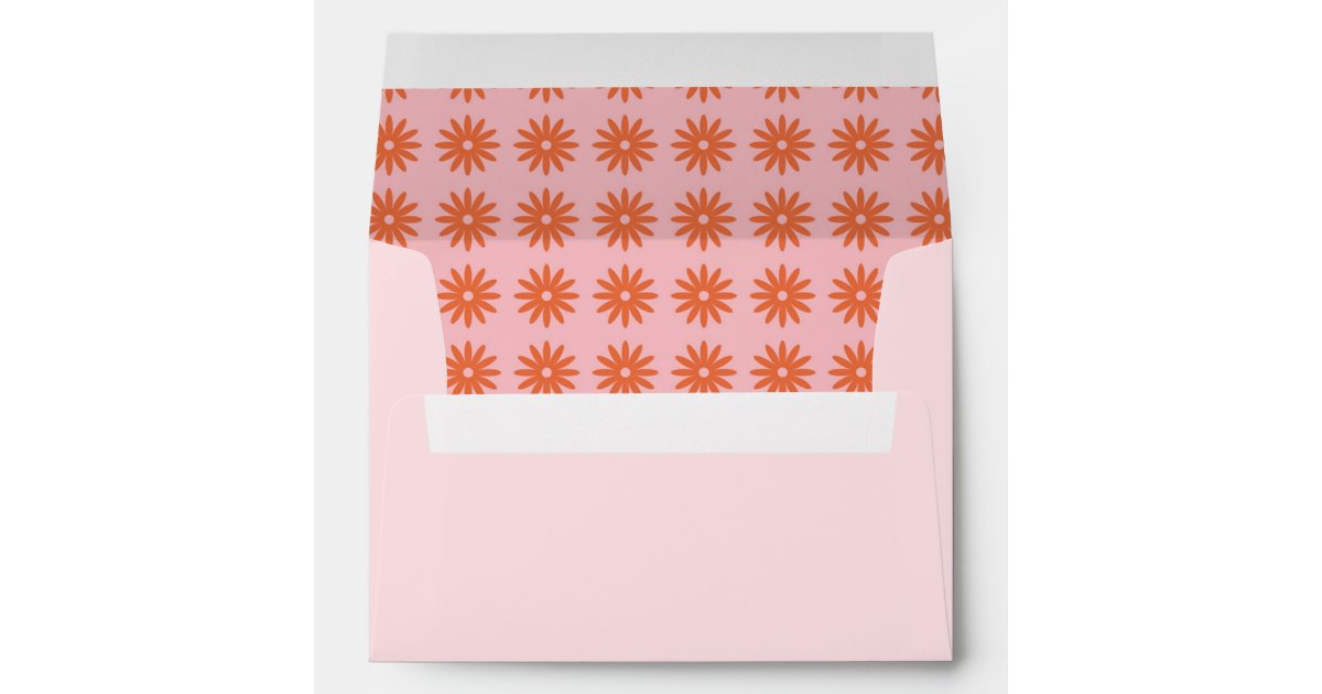Retro Daisy Quinceanera Envelope | Zazzle