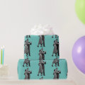 Retro Dancing Couple Wrapping Paper | Zazzle