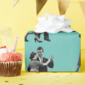 Retro Dancing Couple Wrapping Paper | Zazzle