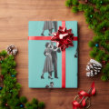 Retro Dancing Couple Wrapping Paper | Zazzle