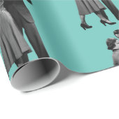 Retro Dancing Couple Wrapping Paper | Zazzle