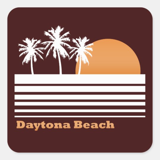 Retro Daytona Beach Stickers | Zazzle.com