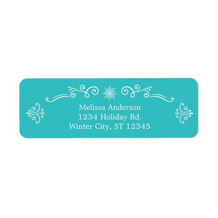 Retro Decorative Address Label | Zazzle.com