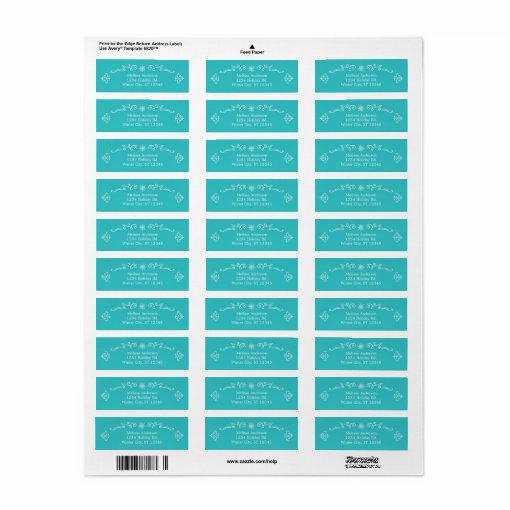 Retro Decorative Address Label | Zazzle