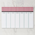 Retro Desk Weekly Schedule Planner Pad | Zazzle