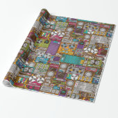 Retro Devices Recording Studio Wrapping Paper | Zazzle