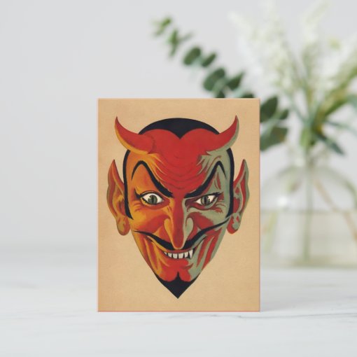Retro Devil Postcard | Zazzle