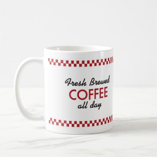 Retro Diner Coffee Mug -Retro Design -Vintage Mug | Zazzle