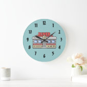 Retro DIner Large Clock | Zazzle